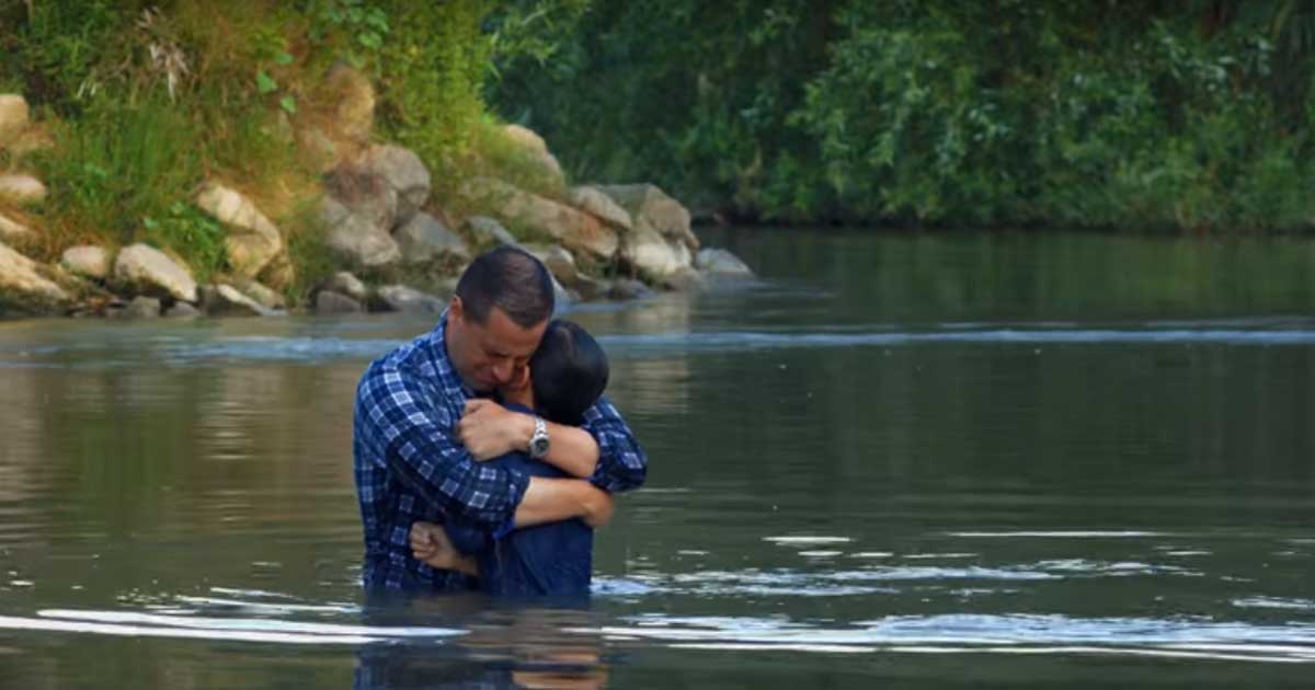 This Father Joyously Baptized His Own Son In The Jordan River ...