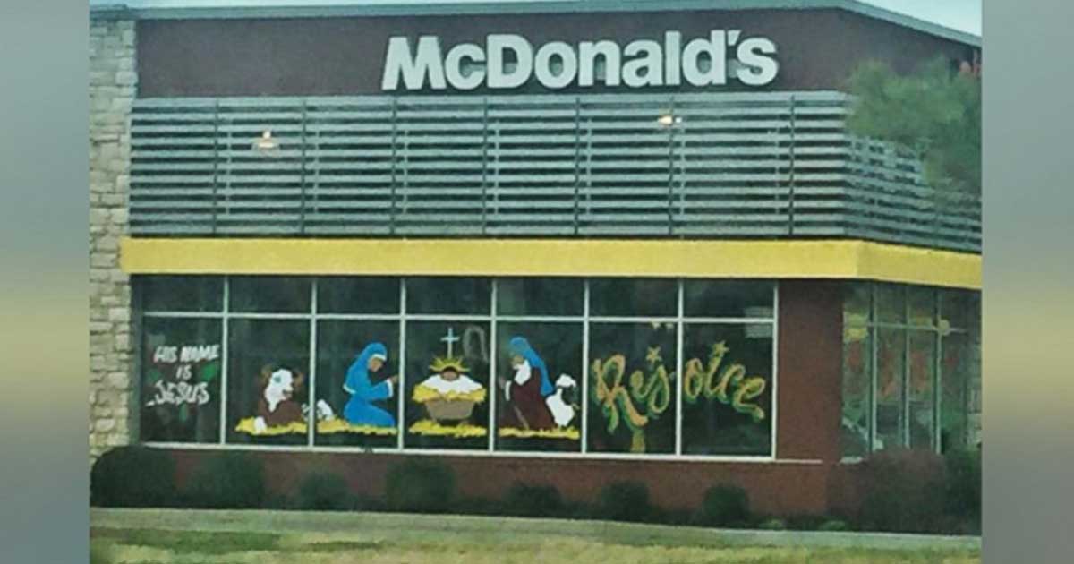 McDonald's Put The Name Of Jesus In Their Window And It Went Viral ...