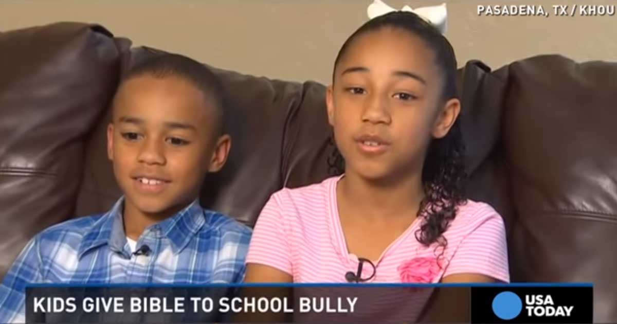 Two Kids Use Bible To Silence Bully; The Bully’s Response Will Surprise ...