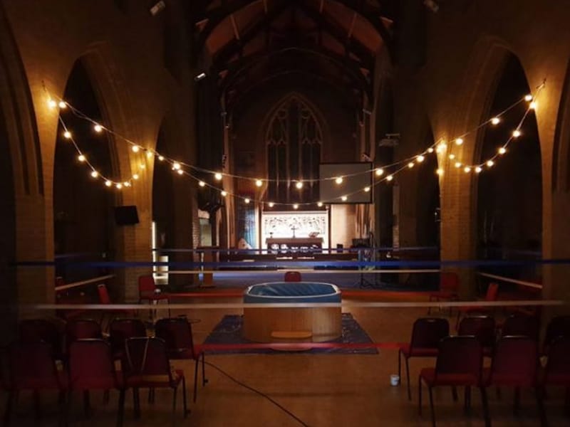 Church’s Boxing Club Baptized Boxers In The Middle Of A Boxing Ring ...