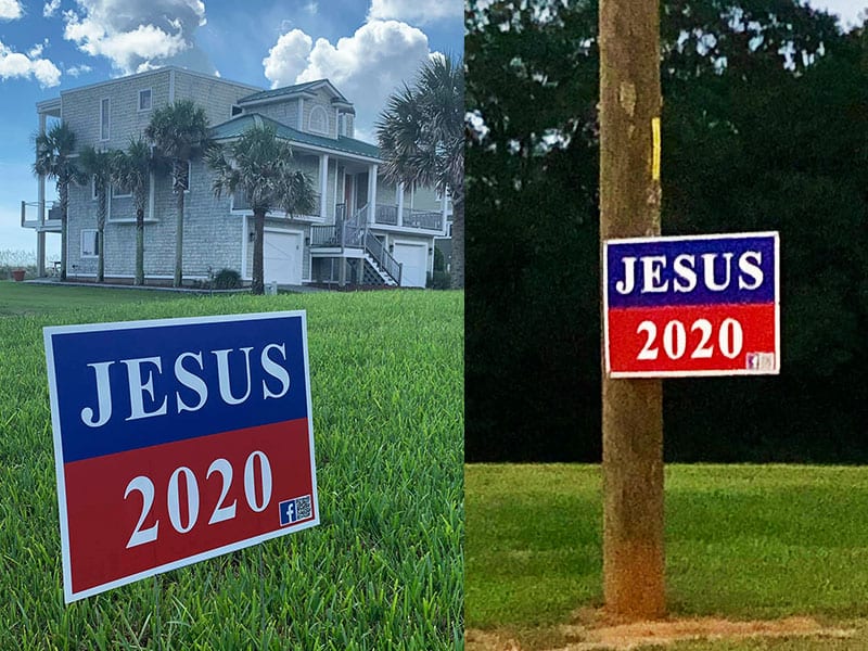 Over 5,000 Put Up ‘JESUS 2020’ Signs Across America Ahead Of Election ...