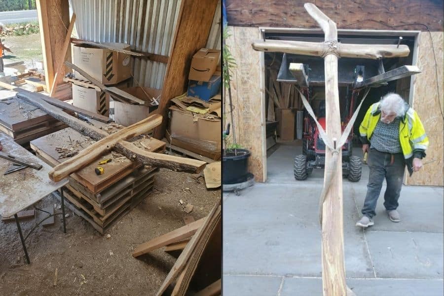 Former Inmate Creates 11-Foot Wooden Cross For Prison Ministry ...