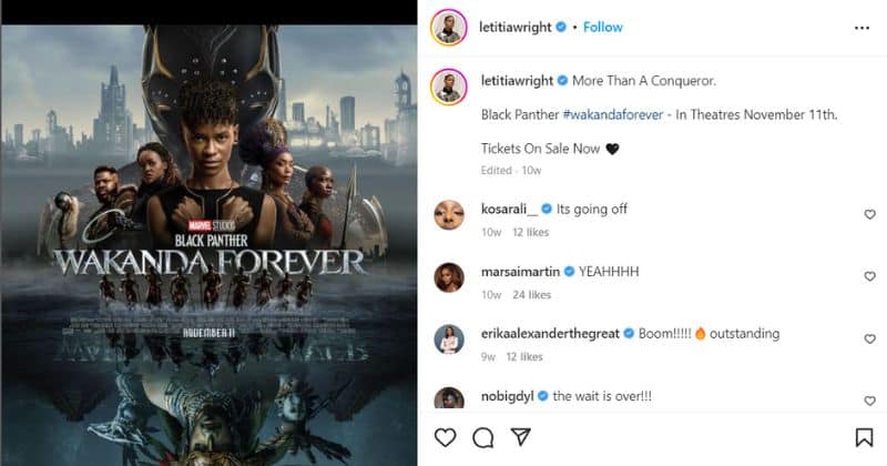 'Black Panther' Star Letitia Wright Reveals Her Faith Rescued Her From ...