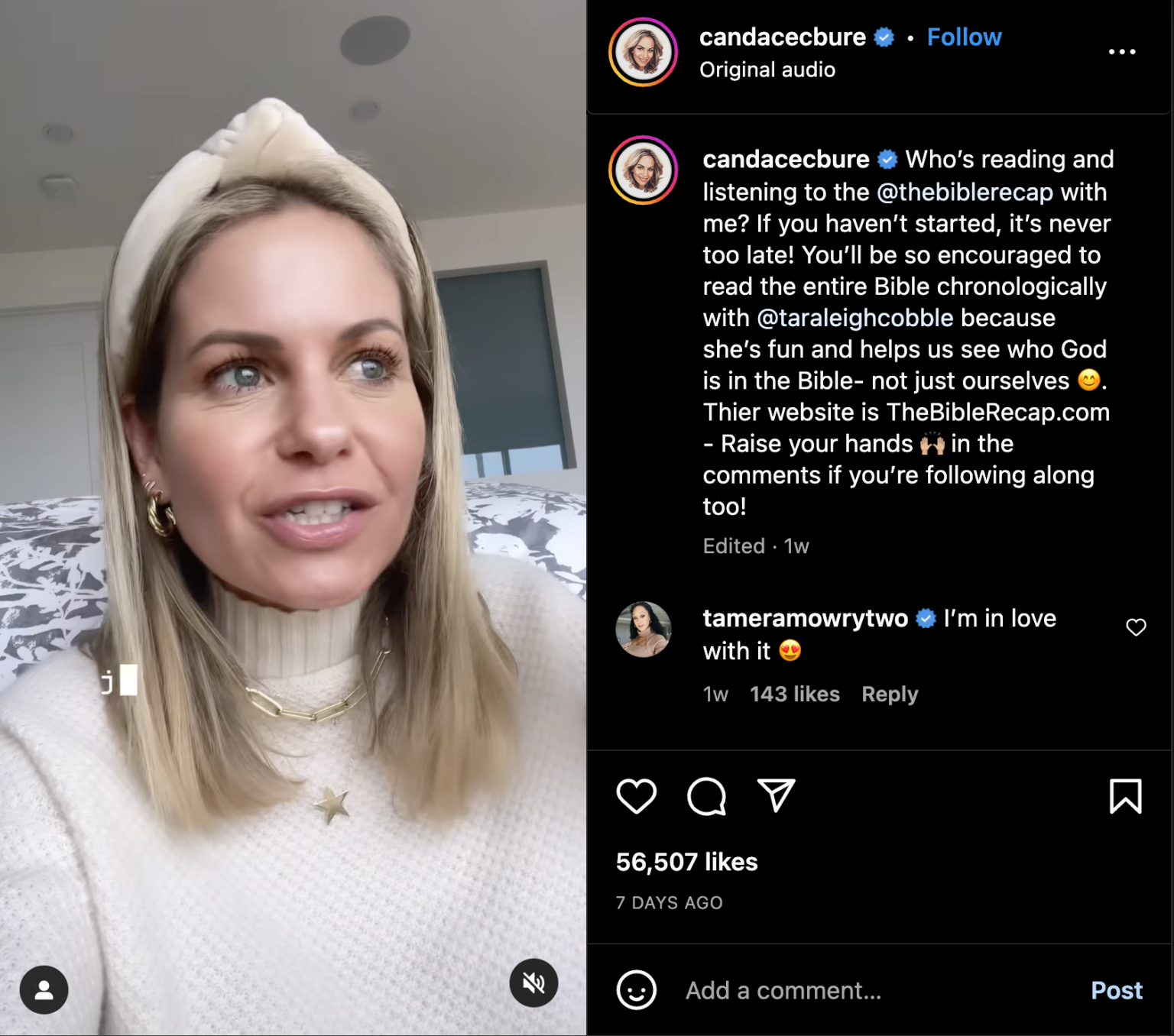 Candace Cameron Bure Invites People To Read The Bible With Her This Year