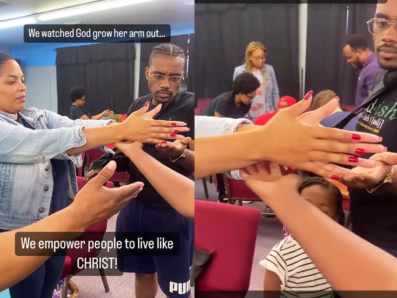 Woman’s Arm Grows Out While Receiving Prayer | Christian Learning & News
