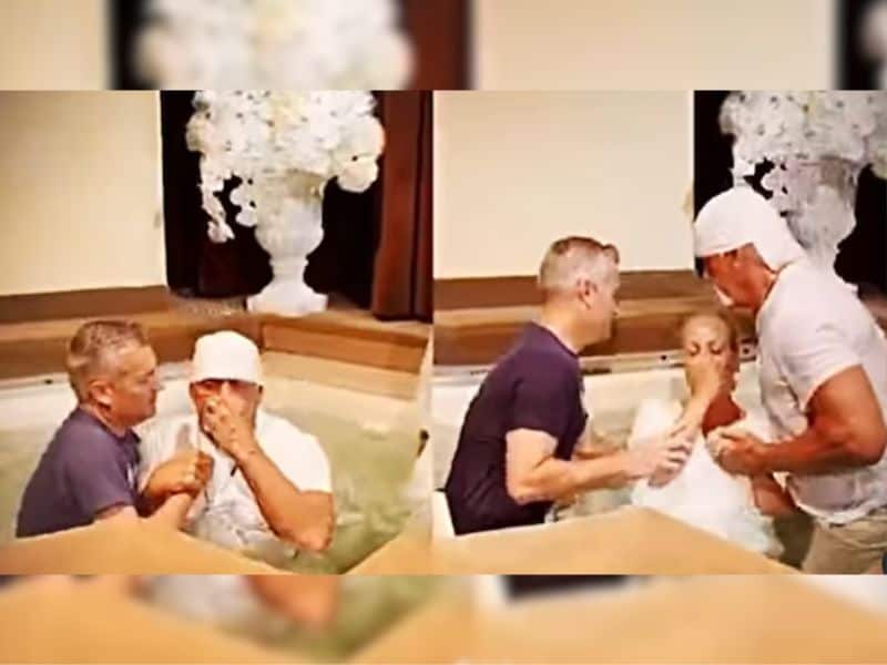 WWE Star Hulk Hogan & Wife Gets Water Baptized; 'Total Surrender To ...