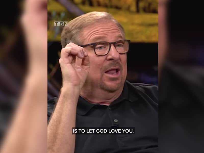 Rick Warren: ‘Your No. 1 Purpose In Life Is To Let God Love You ...