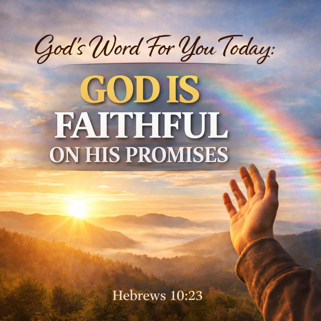 God’s Word For You Today: God Is Faithful On His Promises | Christian ...