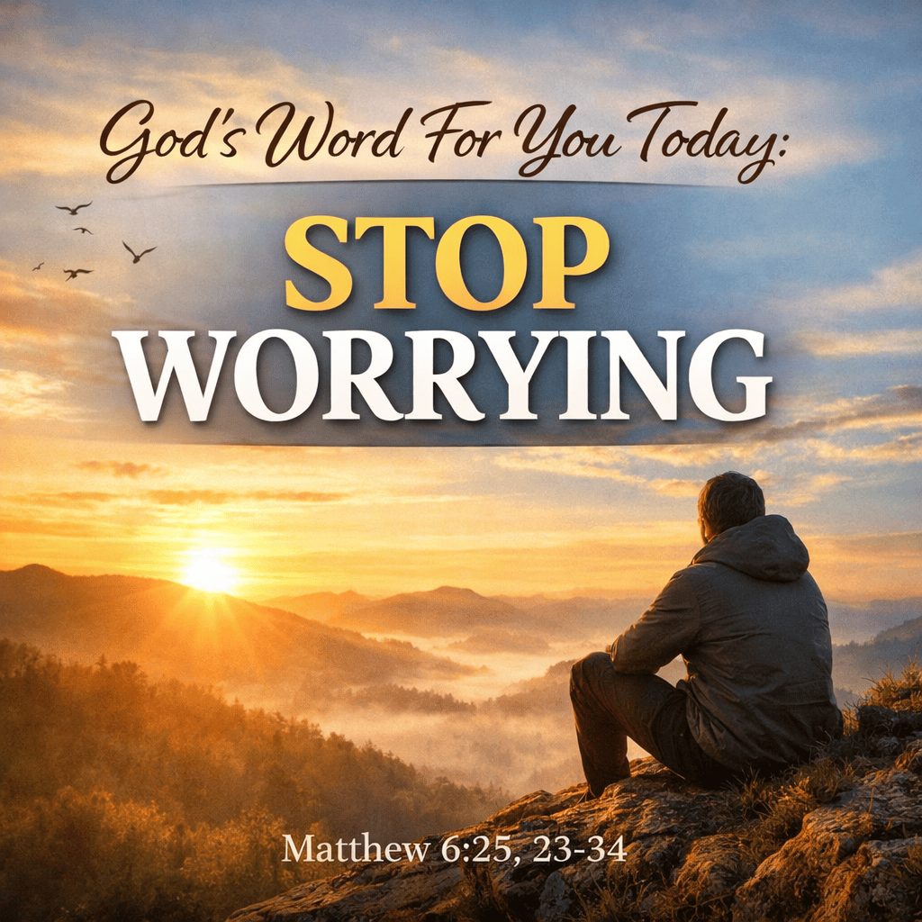 God’s Word For You Today: Stop Worrying | Christian Learning & News