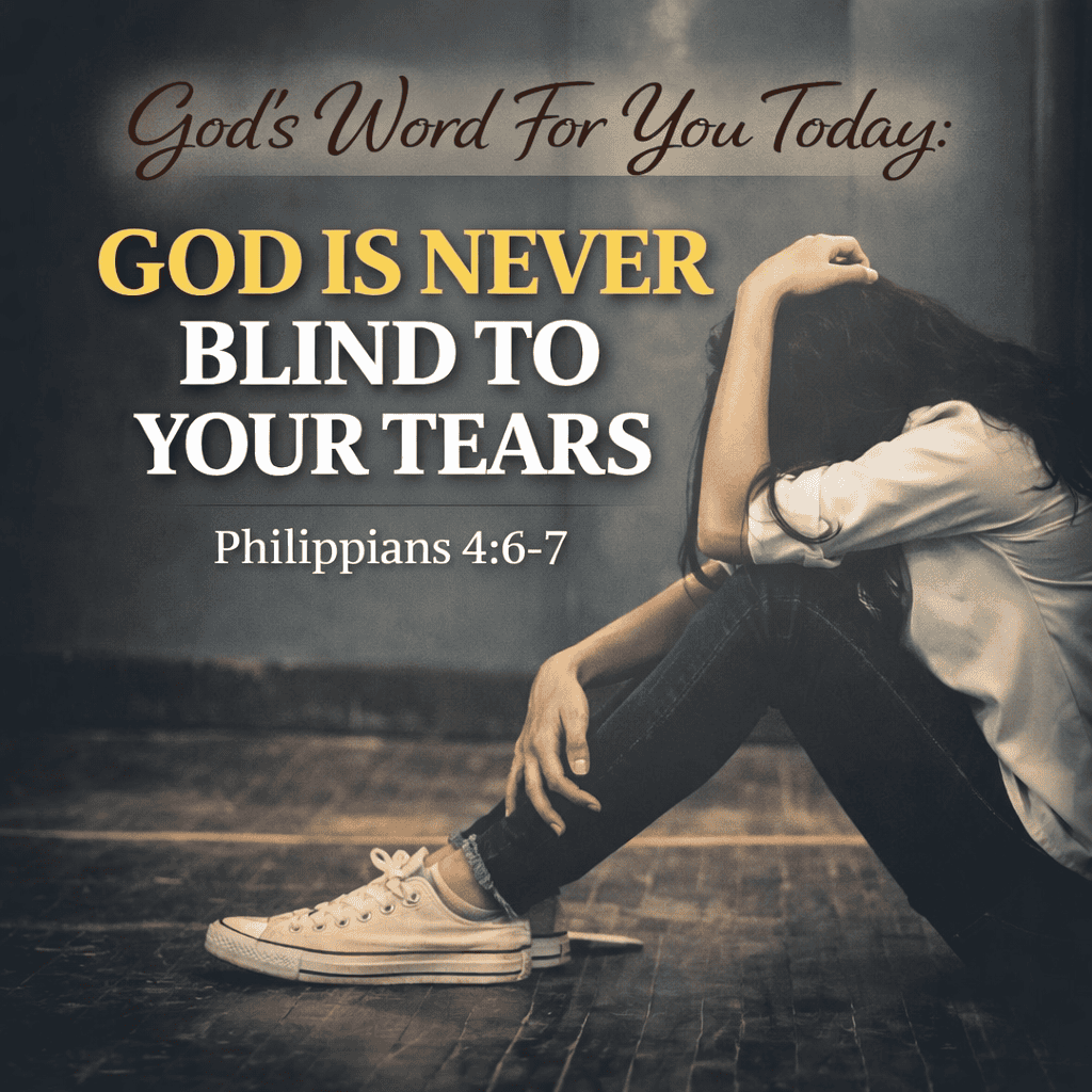 God’s Word For You Today: God Is Never Blind To Your Tears | Christian ...